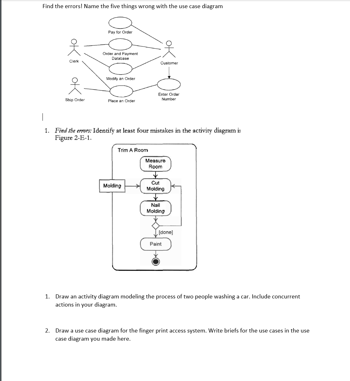 Solved Find the errors! Name the five things wrong with the | Chegg.com