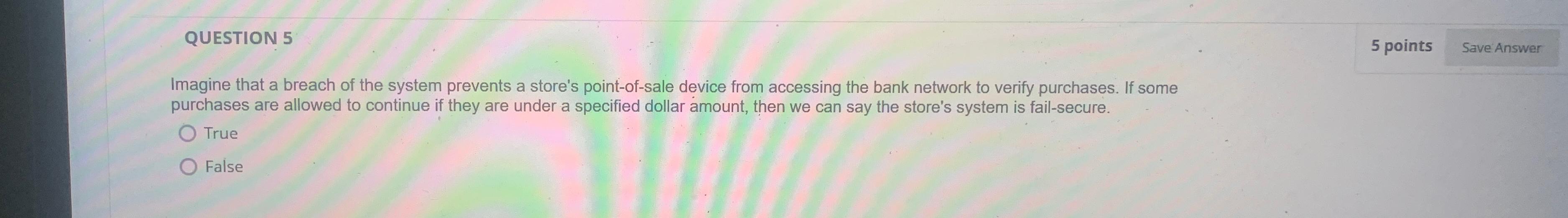 Solved QUESTION 55 ﻿pointsImagine that a breach of the | Chegg.com