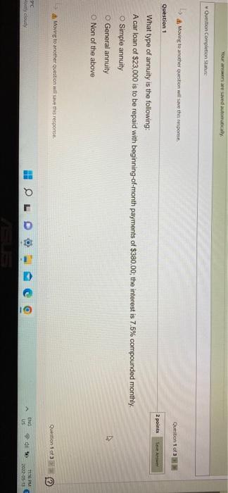 Solved Your answers saved automatically Quesbon Completion | Chegg.com