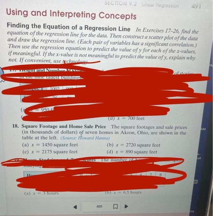 Using and Interpreting Concepts Finding the Equation | Chegg.com