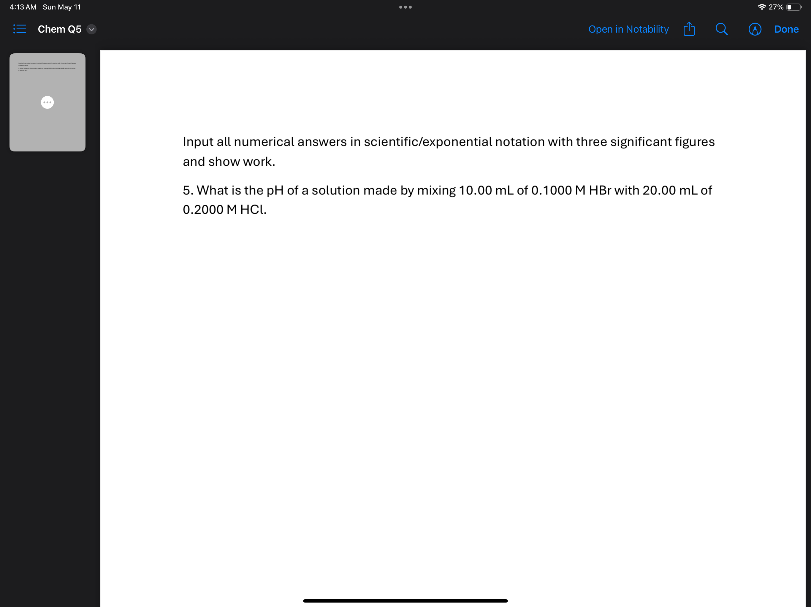 Solved Input all numerical answers in scientific/exponential | Chegg.com
