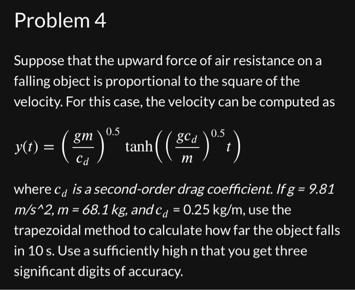 Solved Suppose that the upward force of air resistance on a | Chegg.com