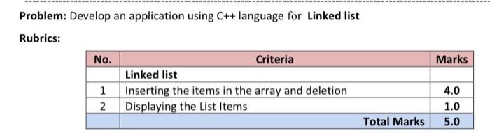 Solved Problem: Develop an application using C++ language | Chegg.com