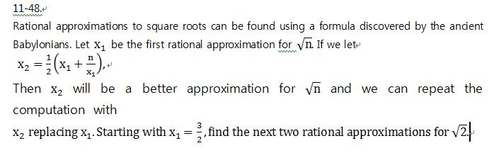 Solved 11-48. Rational approximations to square roots can | Chegg.com