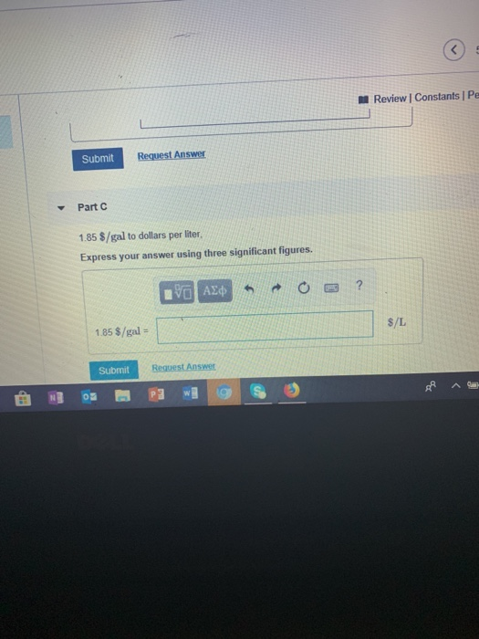 Solved Review Constants Pe Submit Request Answer Part C 1.85 | Chegg.com