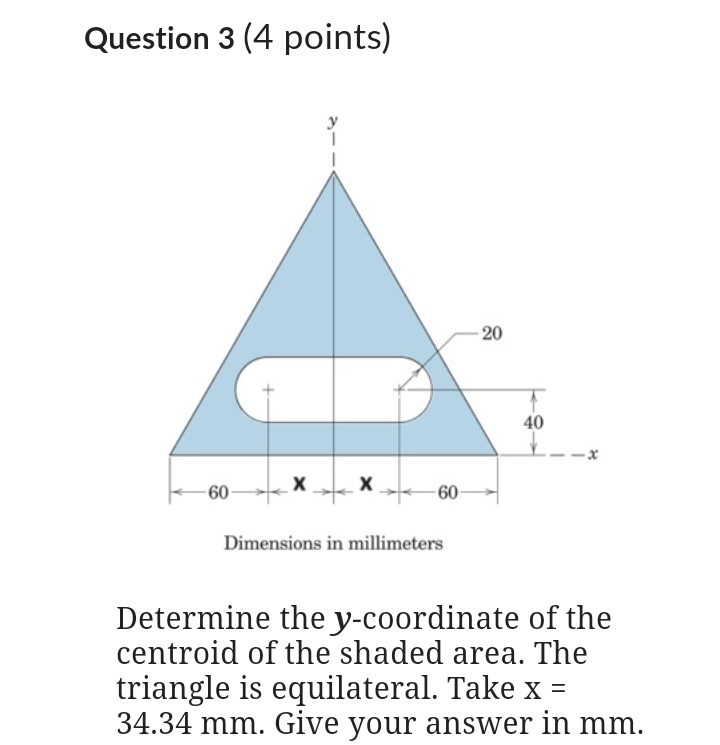 Question 3 (4 ﻿points)Dimensions in | Chegg.com