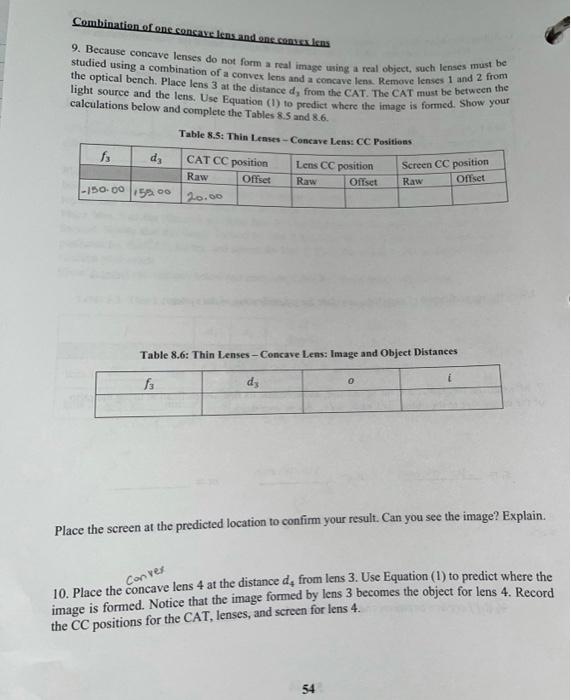 Solved Calculate the object distance, image distance, and | Chegg.com