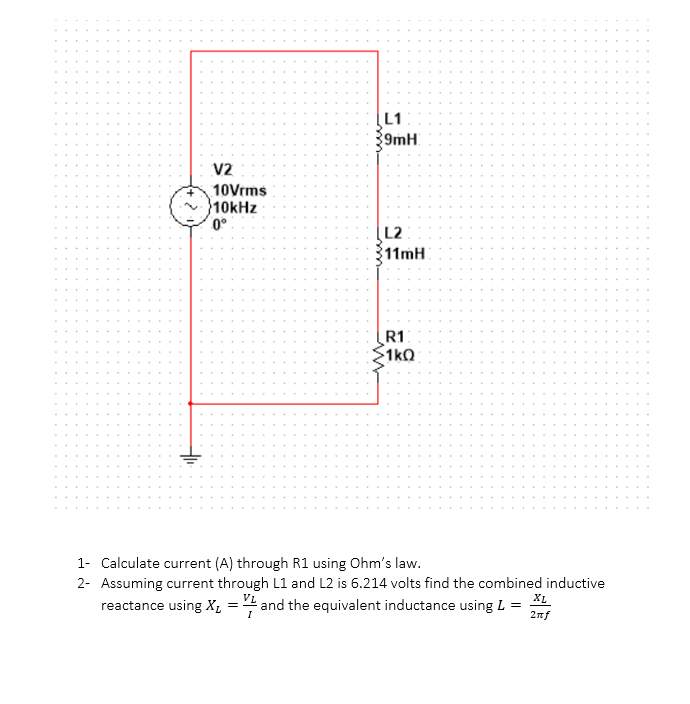 Solved 1- ﻿Calculate current (A) ﻿through R1 ﻿using Ohm's | Chegg.com