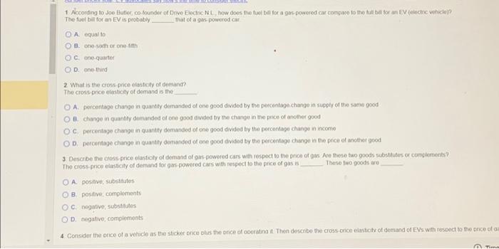 Solved der elecunc 1. According to Joe Butler, co-founder of | Chegg.com