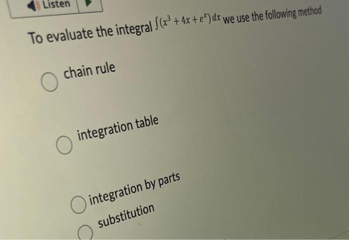 Solved To evaluate the integral ∫(x3+ chain rule integration | Chegg.com