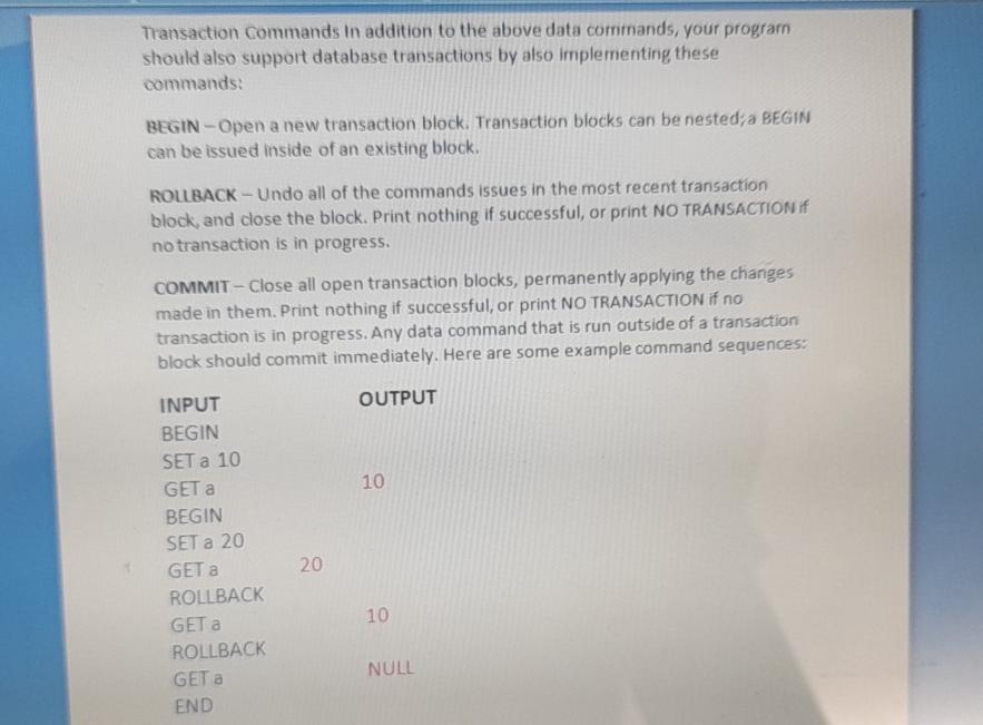 CS5600 Programming Assignment 2: Simple Database (50 | Chegg.com