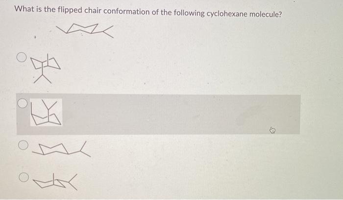 Solved What is the flipped chair conformation of the | Chegg.com