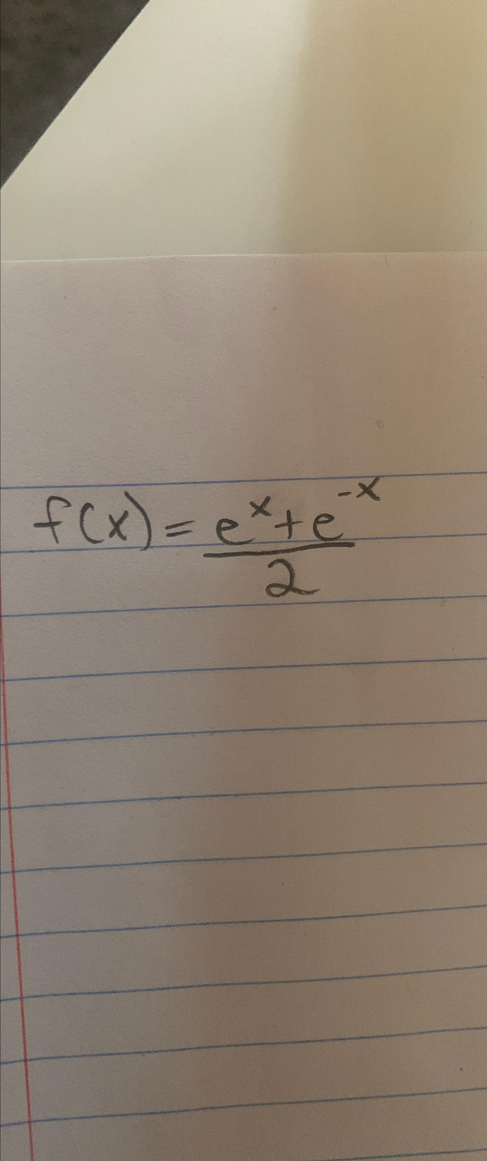 Solved f(x)=ex+e-x2 ﻿ Is this even,odd or neither? | Chegg.com