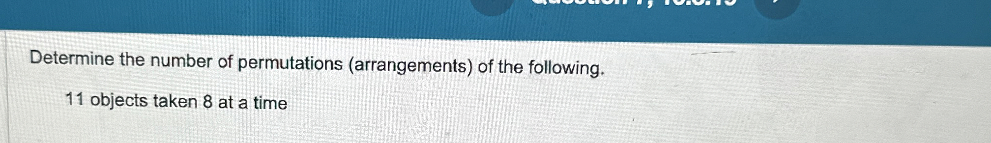 Solved Determine the number of permutations (arrangements) | Chegg.com