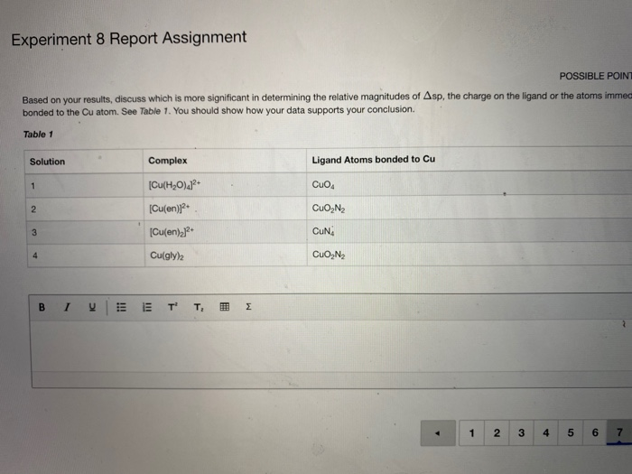 Solved Experiment 8 Report Assignment POSSIBLE POINTS: 3 In | Chegg.com