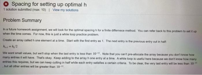 Solved While loop factorial test O solutions submitted (max: | Chegg.com