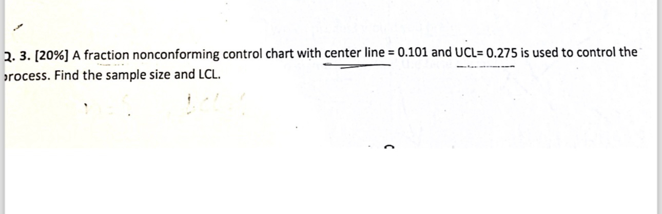 Solved A fraction nonconforming control chart with center | Chegg.com