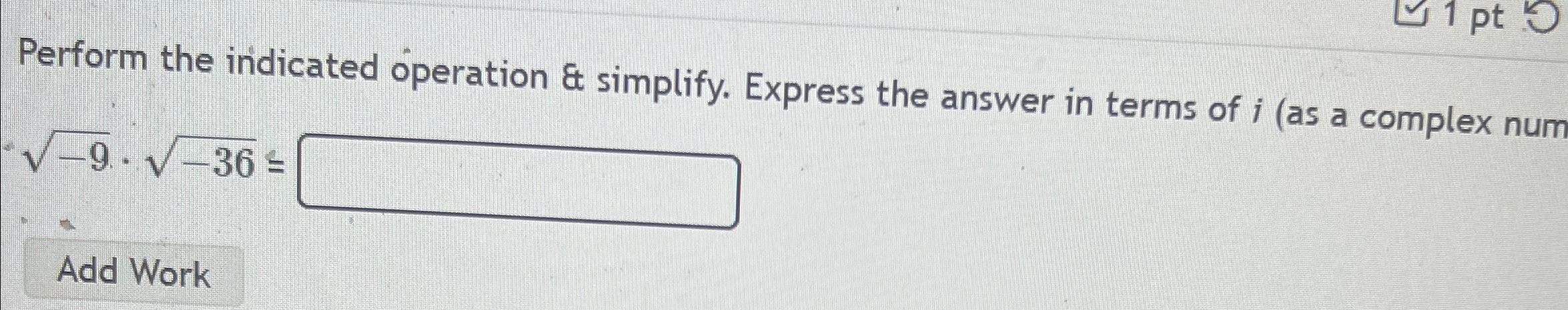 Solved Perform the indicated operation & simplify. Express | Chegg.com
