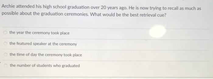 Solved Archie attended his high school graduation over 20 | Chegg.com