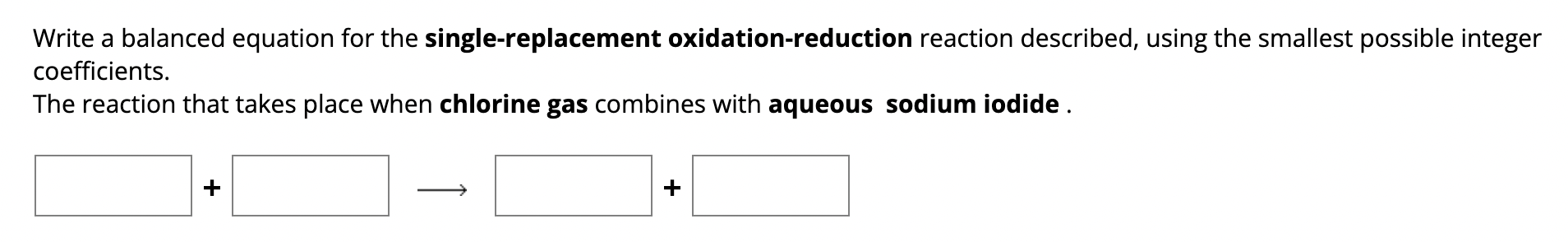 Solved Write a balanced equation for the single-replacement | Chegg.com