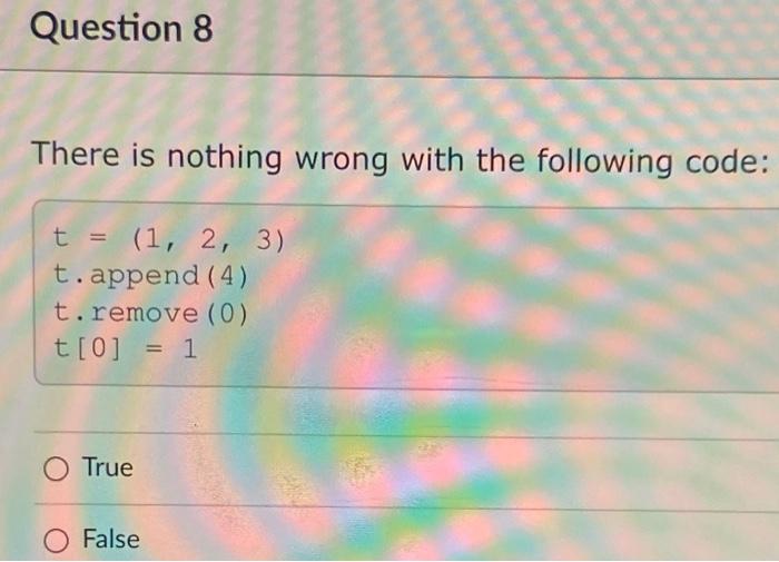 Solved There is nothing wrong with the following code: | Chegg.com