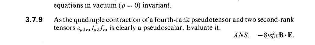 Solved 3.7.9 equations in vacuum (p = 0) invariant. As the | Chegg.com