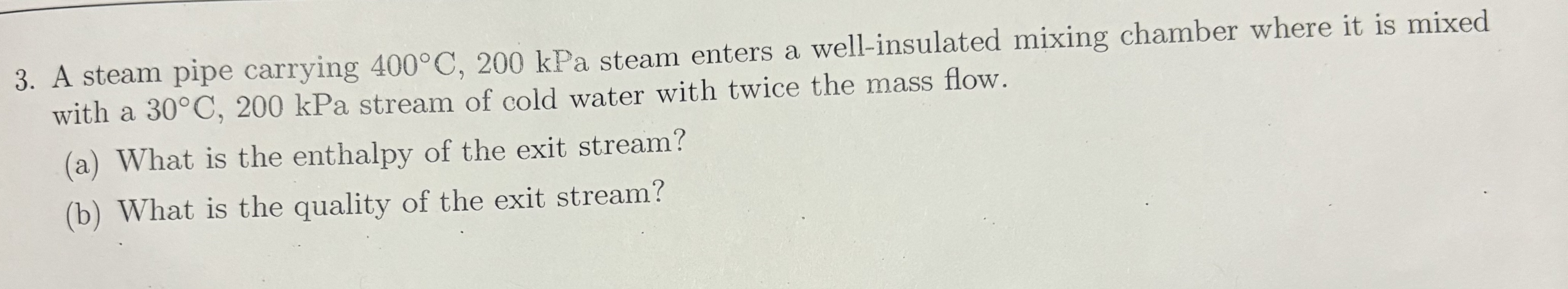 Solved A steam pipe carrying 400°C,200kPa steam enters a | Chegg.com