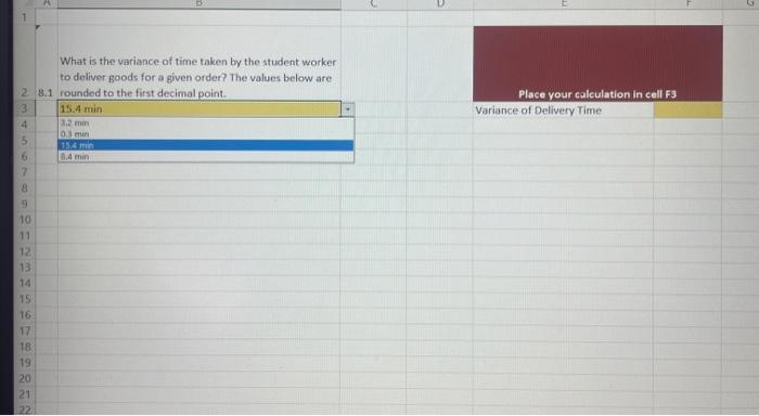 Solved Please answer ASAP. Subject is Microsoft excel. | Chegg.com