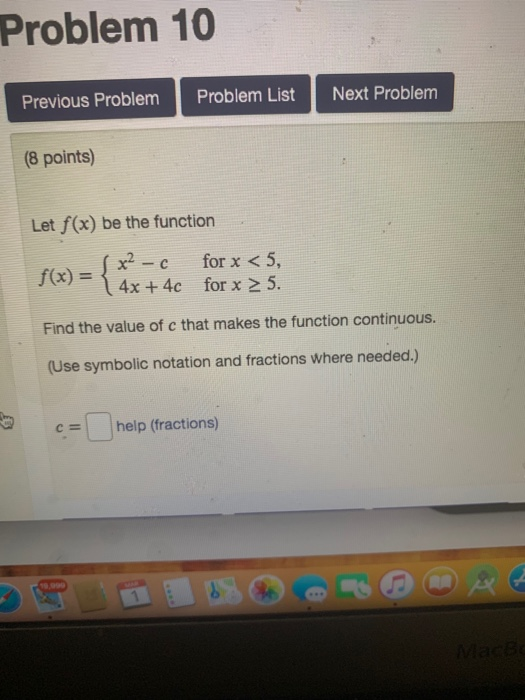 Solved MAA MATHEMATICA, ASSOCIATION OF AMERICA webwork / | Chegg.com