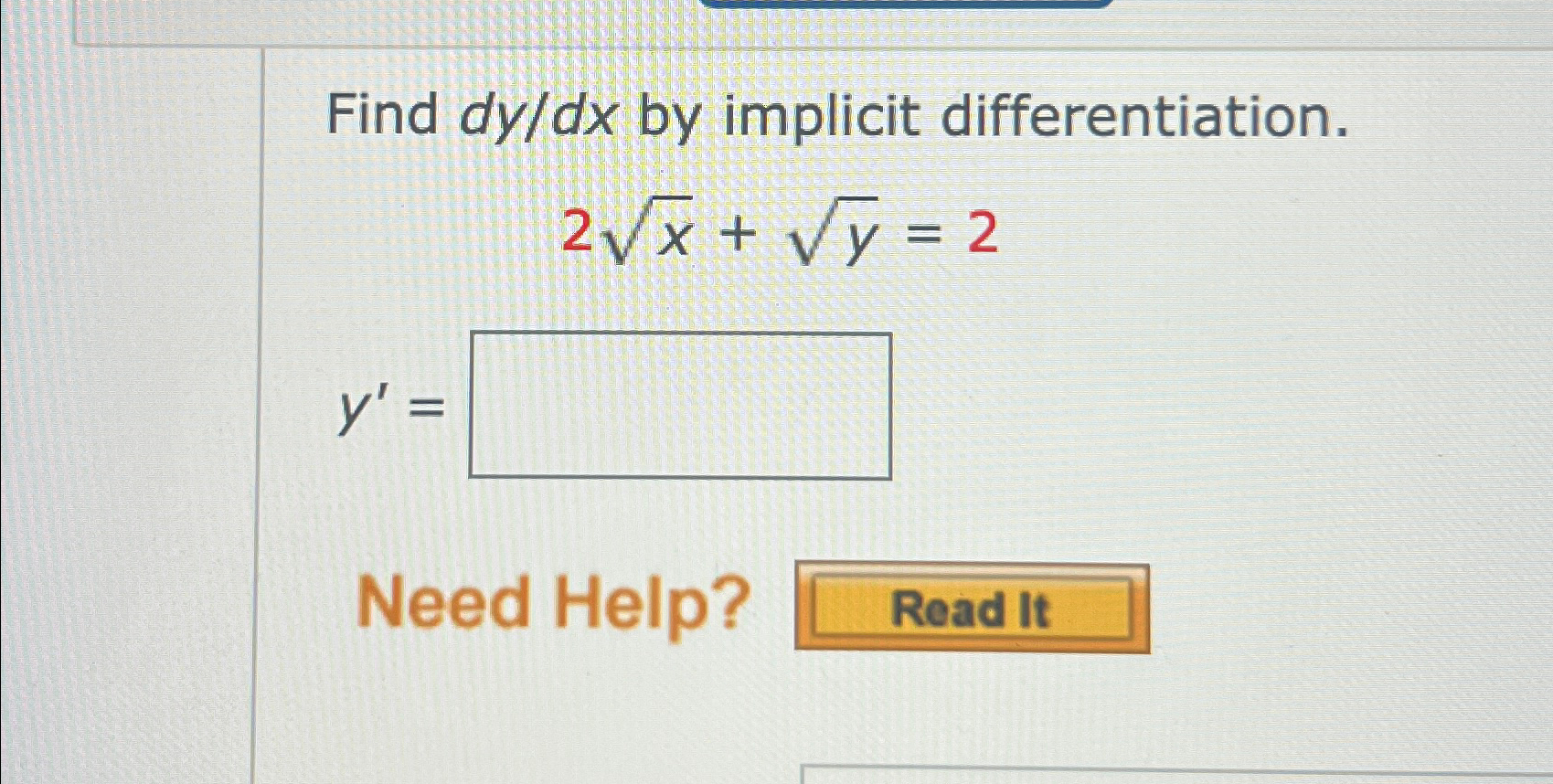 Solved Find dydx ﻿by implicit | Chegg.com