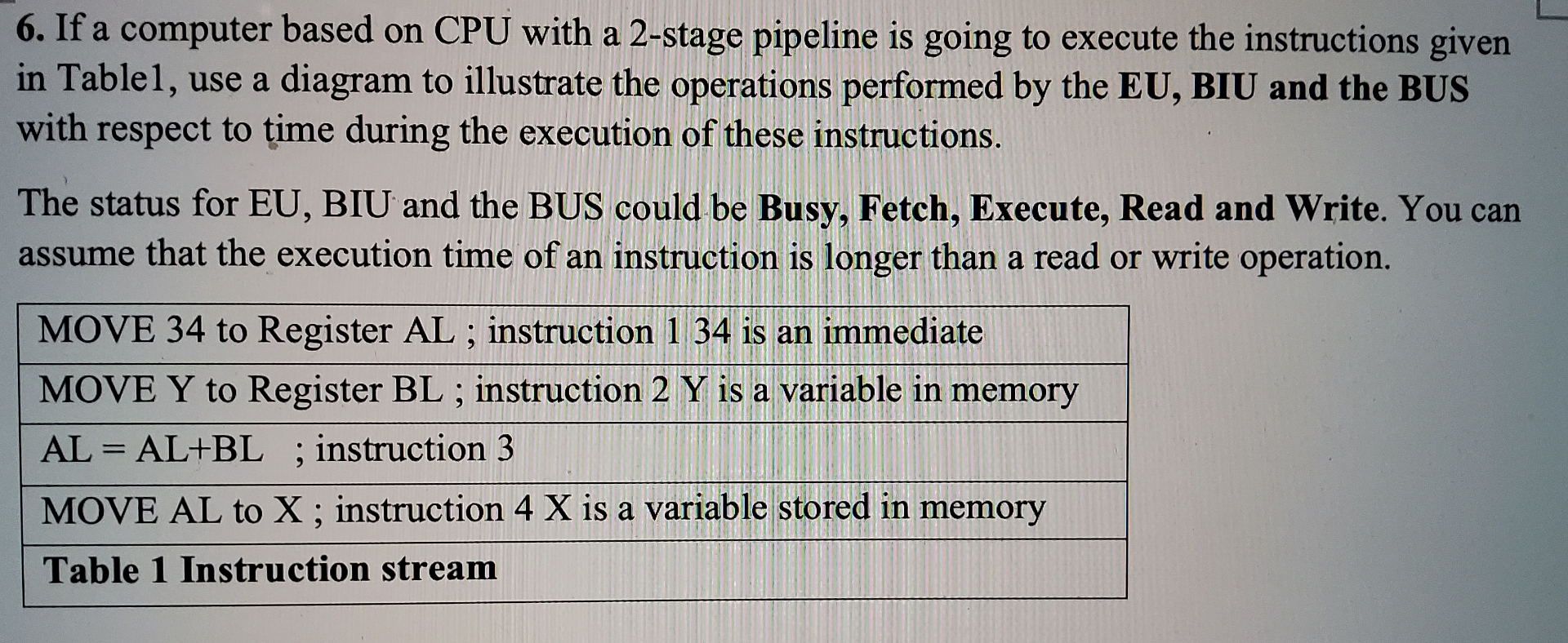 Solved If a computer based on CPU with a 2-stage pipeline is | Chegg.com