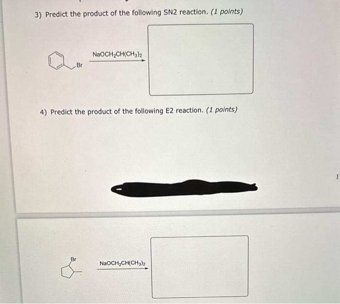 Solved 3) Predict the product of the following SN2 reaction. | Chegg.com