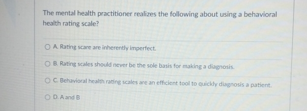 Solved The mental health practitioner realizes the following | Chegg.com