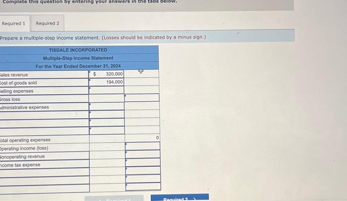Solved Exercise 6.3 (Algo) Prepare a multiple-step income | Chegg.com