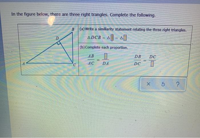 Solved In the figure below, there are three right trangles. | Chegg.com