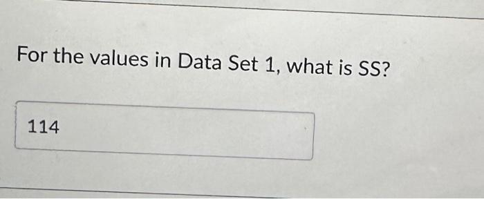Solved Data Set 1 Use these data to answer the following 3 | Chegg.com