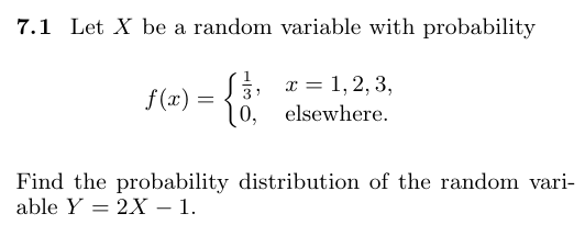 Solved Find the probability distribution of the random | Chegg.com