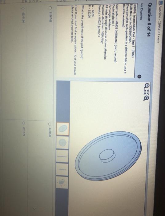 Solved: Associate - CSWA FULL Exam Question 6 Of 14 For 15... | Chegg.com
