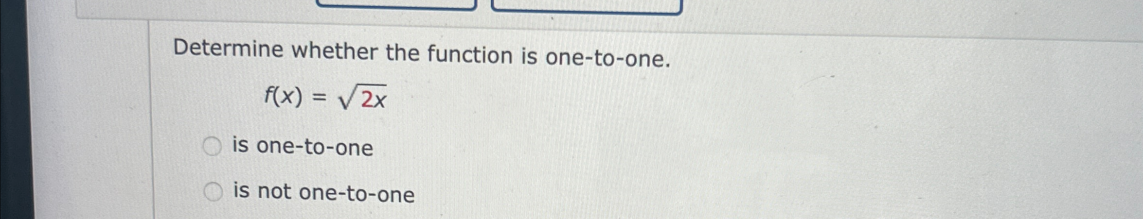 Solved Determine whether the function is | Chegg.com