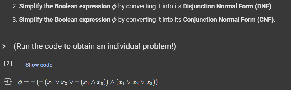 Solved Simplify the Boolean expression ϕ by ﻿converting it | Chegg.com