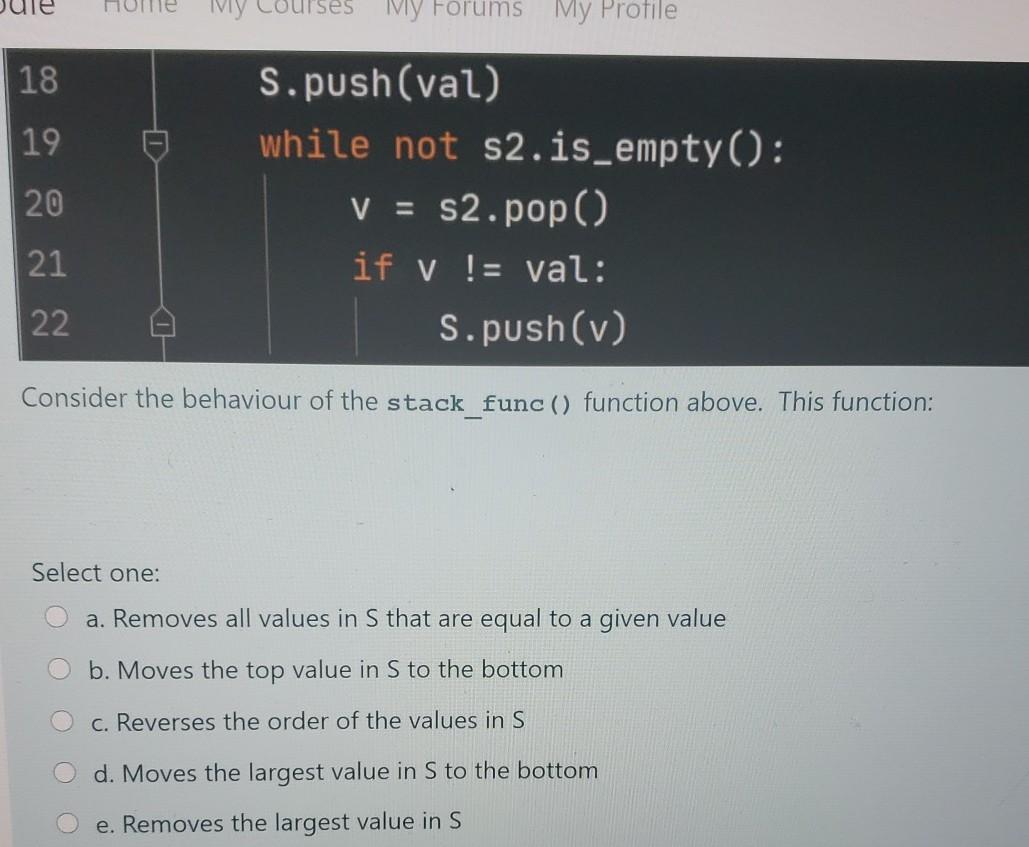 Solved Import Stack As Stk 1 2 3 5 Ji 6 Def Stack Funcs 6470