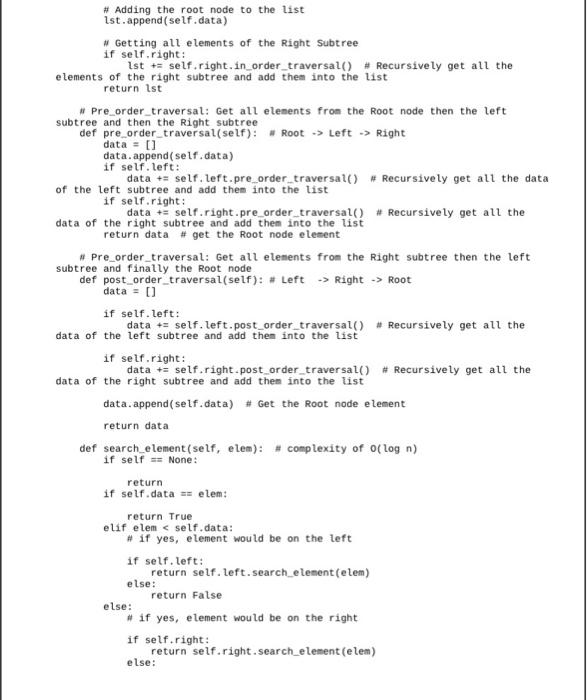 Solved (10) add codes to find the maximumValue of the BST. | Chegg.com