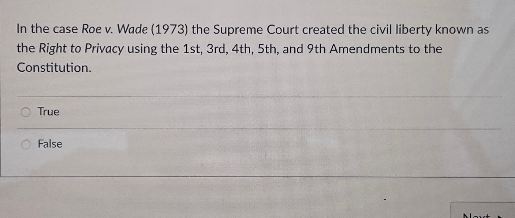 Solved In the case Roe v. ﻿Wade (1973) ﻿the Supreme Court | Chegg.com