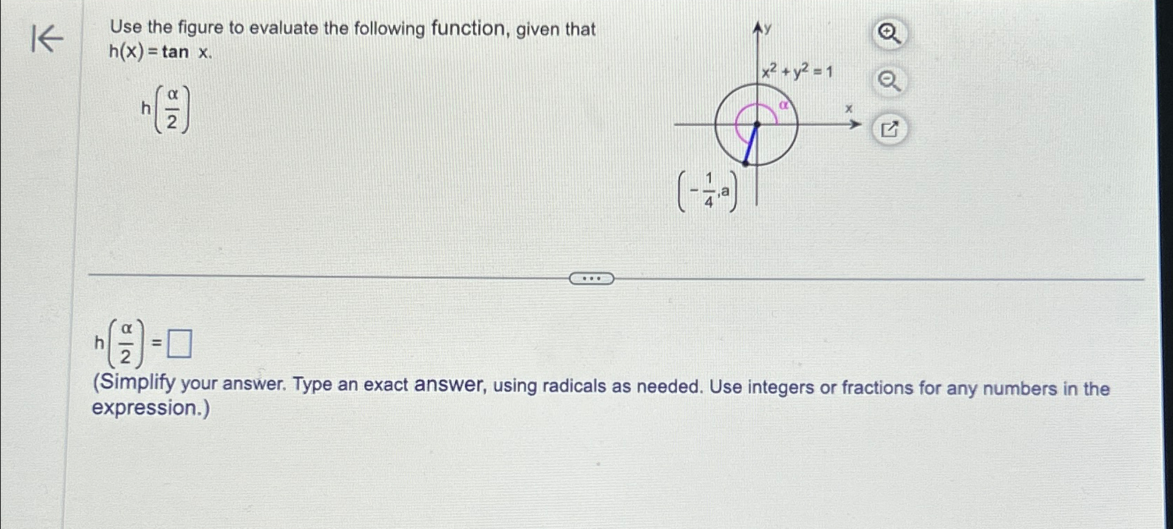Solved Use the figure to evaluate the following function, | Chegg.com