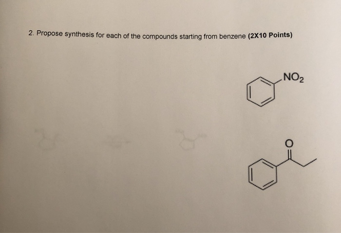Solved 2. Propose synthesis for each of the compounds | Chegg.com