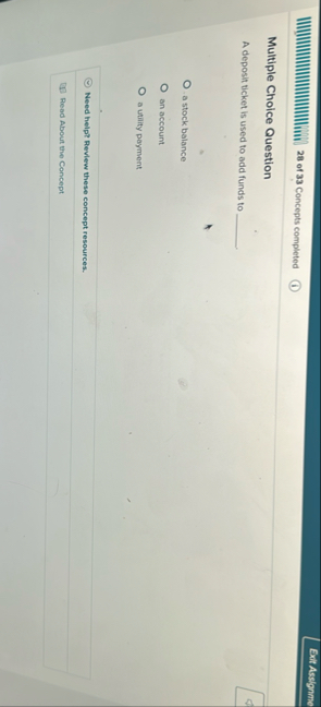 Solved Exit Assignme||||||||||||||||||||||||||||||||||28 ﻿of | Chegg.com