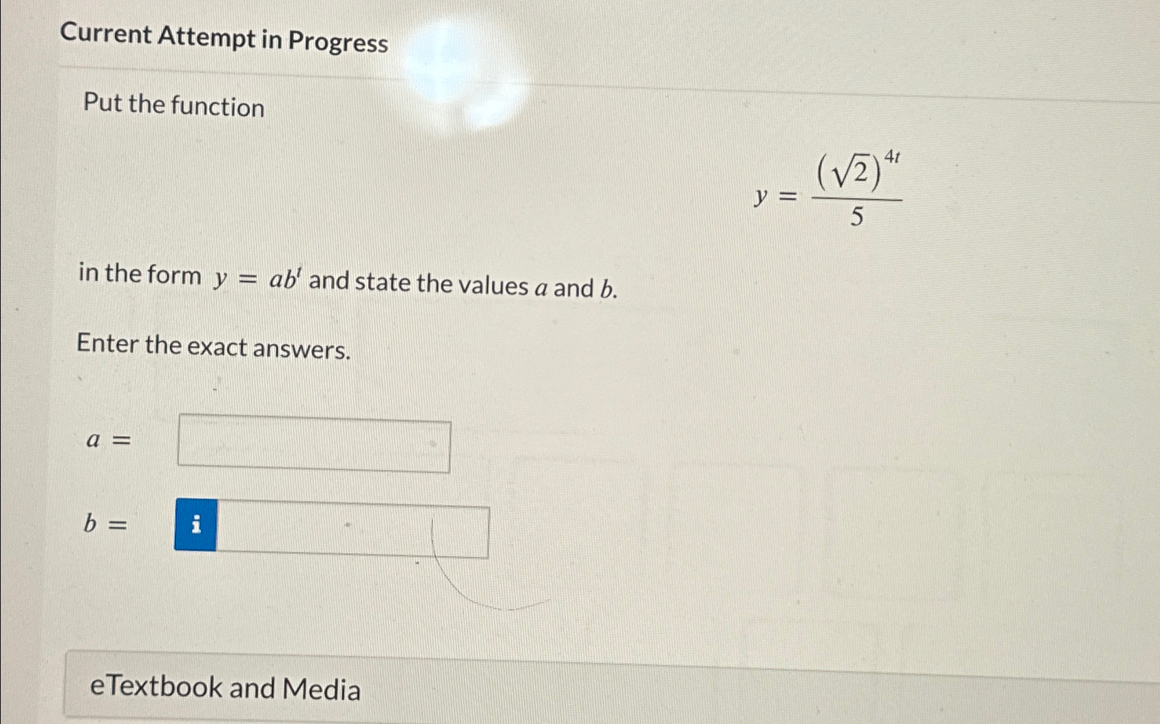 Solved Current Attempt in ProgressPut the | Chegg.com