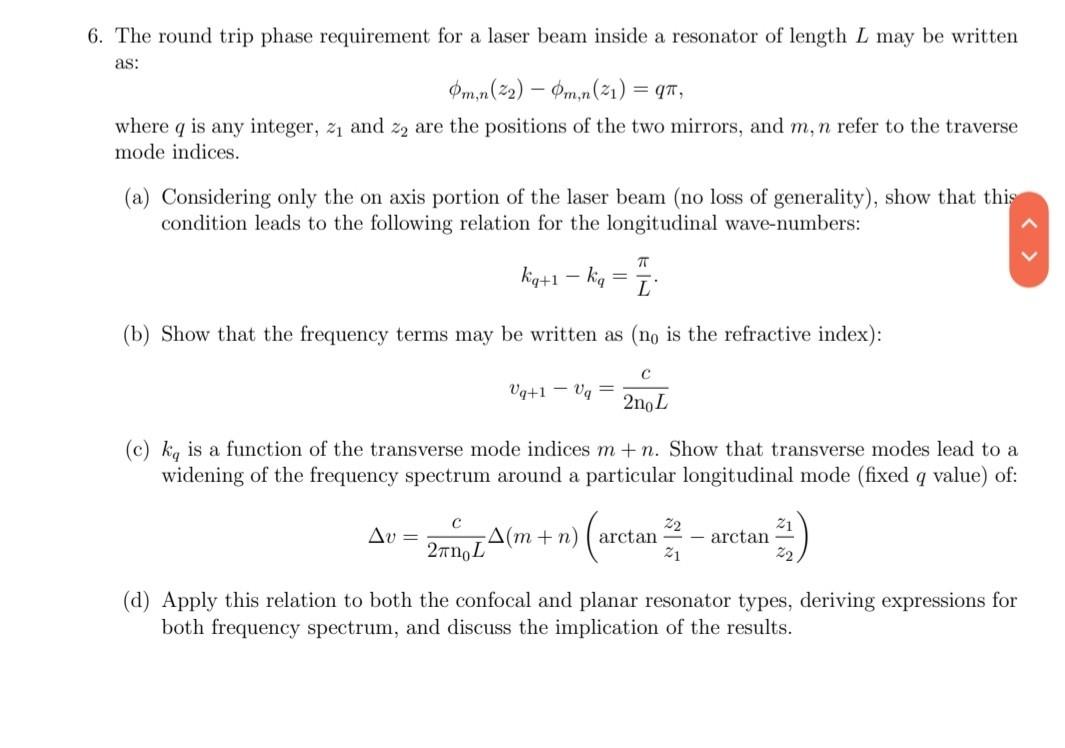 Solved Introduction to lasers 1. Assume a two level laser | Chegg.com