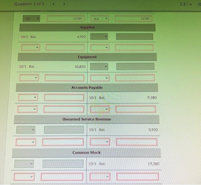 Solved The October transactions were as follows. Oct.5 | Chegg.com