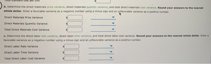 Solved Direct Materials and Direct Labor Variance Analysis | Chegg.com